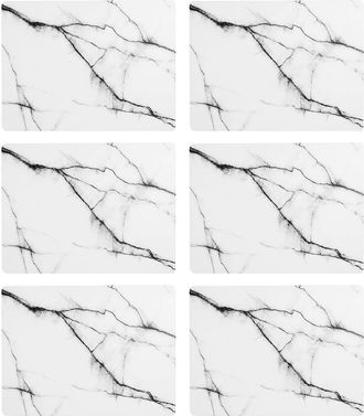 Butlers Retro Wave Tischset Mamor-Optik - Tischset mit coolem Muster | Platzset Mustern