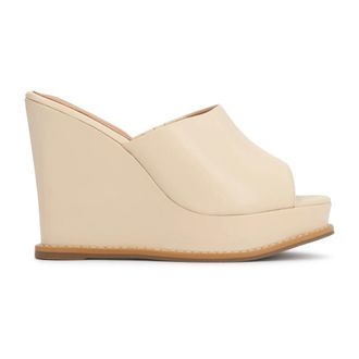 Kazar Femme, Chaussures, Beige, Taille: 38 EU Celea Mules Compens&eacute;es