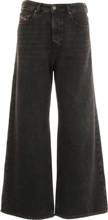 Diesel Femme, Jeans, Noir, Taille: W26 1996 D-Sire Wide Jeans