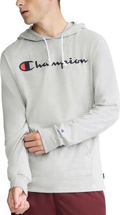 Champion Veste à Capuche de Poids Moyen pour Homme, Gris Oxford., L