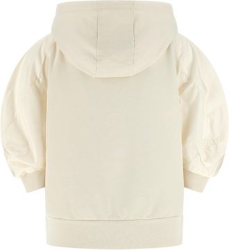 Moncler Puffed Nylon Raglan Hoodie - Cream
