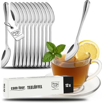 Com-Four Couverts Com-Four - En acier inoxydable 12 St&uuml;ck - Teel&ouml;ffel