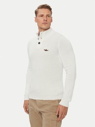 Aeronautica Aeronautica Militare Pullover 262MA1572UL00409 Wei&szlig; Regular Fit