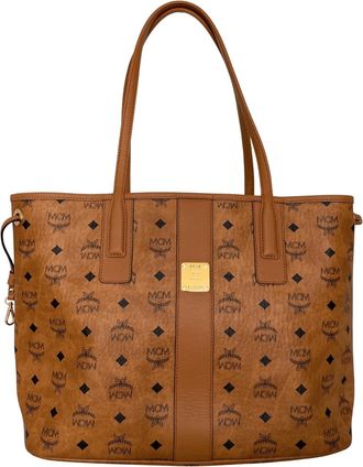 MCM Shopper - MCM Liz reversible shopper bag in Visetos Medium C - Gr. unisize - in Braun - f&uuml;r Damen