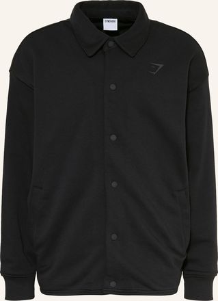 Gymshark Gymshark Oversized-Sweatjacke Power Coach schwarz