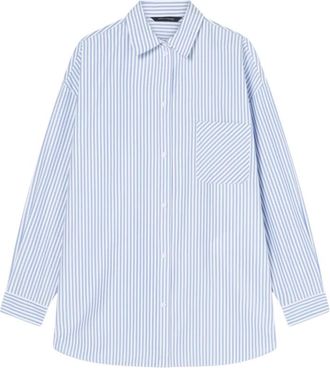 A|X Armani Exchange Femme, Blouses et Chemises, Bleu, Taille: 38 FR Chemise Ray&eacute;e