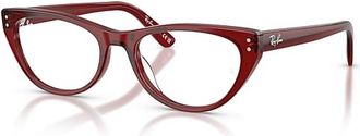 Ray-Ban Rb5449d Optics Bordeaux Transparent Fassung Klar Glas Polarisiert 54-18