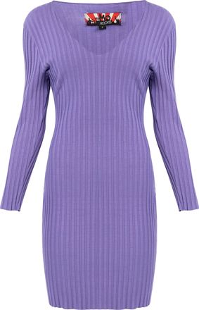 Mymo Kleid aus Rippstrick Damen lila