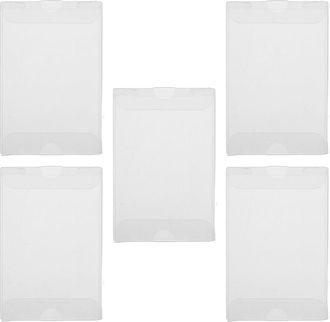BESPORTBLE 5 St&uuml;ck Pack Kleiner Transparenter Kassettenhalter aus PVC Stapelbarer Kassetten Organizer zum Schutz vor Staub und Feuchtigkeit Kompakte Aufbewahrung
