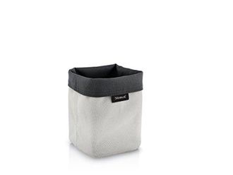 Blomus 68893 Ara Korb, Stoff, sand-anthrazit, 9 x 9 x 11,5 cm