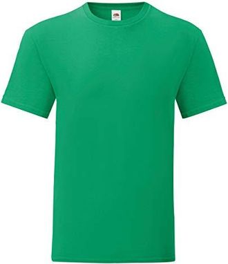 Fruit Of The Loom T-Shirt Iconic - Homme (2XL) (Vert)
