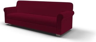 Italian Bed Linen Elastische Couchüberzüge IRIS, Bordeaux, 3 Plätze