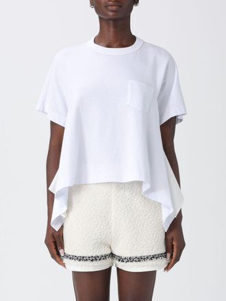 sacai T-Shirt Femme couleur Blanc