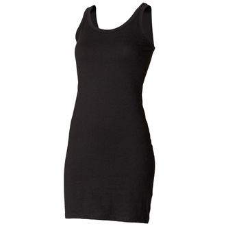 SkinniFit Damen Ladies Stretch Vest Dress Kleid, Schwarz (Black), 40 (Herstellergr&ouml;&szlig;e: Large)