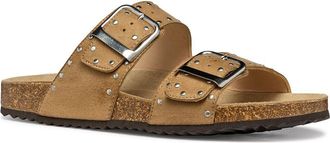 Geox Damen D BRIONIA R I Flat Sandal, Nude, 41 EU