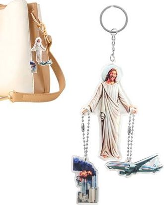 Generic Porte-clés amusant | Drôle nouveauté légère en acrylique - Porte-monnaie porte-clés charme sacs accessoires - pour sac à main sac à main hommes femmes