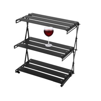 Generic Campingst&auml;nder f&uuml;r den Au&szlig;enbereich - faltbarer 3-lagiger Picknick-Schreibtisch-Veranstalter, Reiseaufbewahrungsst&auml;nder | leichtes Campingregal, stabi