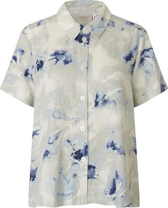 Masai Femme, Blouses et Chemises, Multicolore, Taille: 36 FR Short Sleeve Shirt
