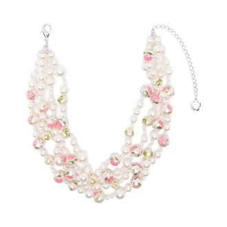 Yvmin Yvmin, Femme, Accessoires, Multicolore, Taille: ONE Size Collier Superpos&eacute; Perles Peintes