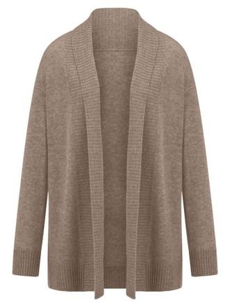 Peter Hahn Long-Strickjacke aus Schurwolle und Kaschmir Peter Hahn beige