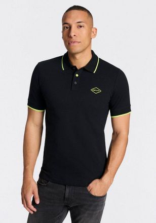 Replay Poloshirt mit Kontrastdetails, Baumwoll-Mix