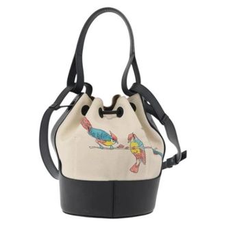 Loewe Sac seau en cuir Pre-owned - Femme - Pre-owned - Beige - Taille: ONE Size