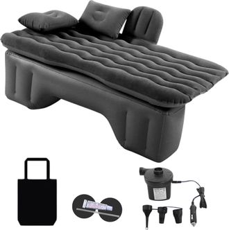 Generico Auto-Luftmatches: Aufblasbares Schlafkissen, Bett zum Ausblasen des R&uuml;cksitzes, tragbarer Platz zum Camping, Fahrzeugbett zum Autofahren, Schlafkissen