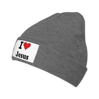 Generic Extensible Tricot&eacute; Bonnet, I Love J&eacute;sus (dr&ocirc;le), Respirant Chapeau Tricot&eacute;, Tricoter Chapeau pour Sports, Ski, Cyclisme