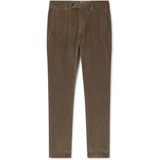 Hackett Jean droit en velours c&ocirc;tel&eacute; - Homme - Jeans - Brun - Taille: W32