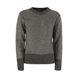Herno Rundhals-Pullover - - Knitwear - Damen - Grau - M