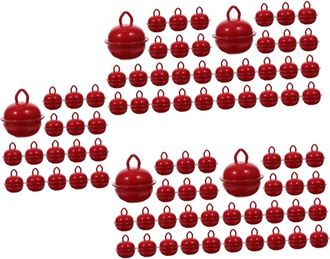 Cabilock 100 STK Eröffnungsglocke mit einem Wort Urlaub Jingle Bells kleine Glöckchen Mini- weihnachtsdeko weihnachtsbaumdeko tragbare kleine Glocken Glöckchen