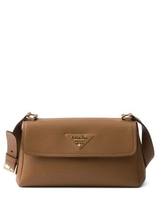 Prada petit sac porté épaule en cuir - Marron