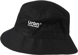 Jack & Jones Jacurbn Bucket Hat Noos Chapeau de pêcheur, Noir, Taille Unique Hommes