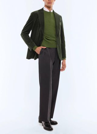 Fursac Veste droite souple en velours c&ocirc;tel&eacute; - Taille 44 - Homme