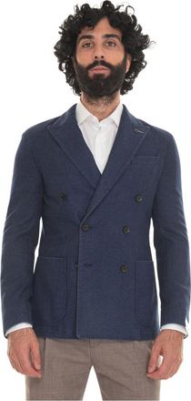 Paoloni Veste crois&eacute;e - Homme - Vestes - Bleu - Taille: M