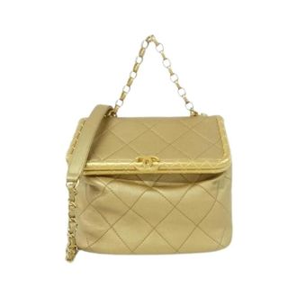 Chanel Sac bandouli&egrave;re en agneau Pre-owned - Femme - Pre-owned - Jaune - Taille: ONE Size