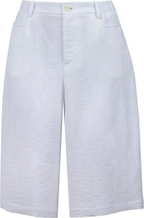 Alysi Femme, Shorts, Blanc, Taille: 38 FR Bermuda a gamba ampia