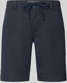 M.A.C Regular Fit Bermudas mit Bindeg&uuml;rtel und franz&ouml;sischen Eingrifftaschen