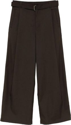 Songzio pantalon à taille ceinturée - Marron