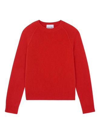 Kujten Lang&auml;rmeliger Pullover - Rot
