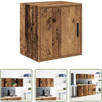 vidaXL Rangement garage - Armoire murale de garage vieux bois bois ding&eacute;nierie