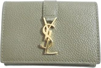 Saint Laurent Pre-owned Origami Tiny Wallet - Femme - Pre-owned - Vert - Taille: ONE Size