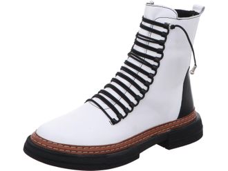 Gemini Damen Stiefelette Leder Boot mit Gummizug und losen Einlagen 033393-02, Gr&ouml;&szlig;e:39 EU, Farbe:Wei&szlig;