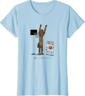 Star Wars Chewbacca Basketball Who Invited Him T-Shirt