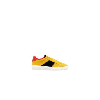 Scotch & Soda Homme, Chaussures, Jaune, Taille: 42 EU Leather Low Top Baskets