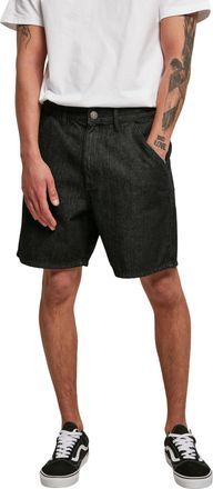 Urban Classics Herren Organic Denim Bermuda Shorts Klassische Shorts, Black Washed, 29