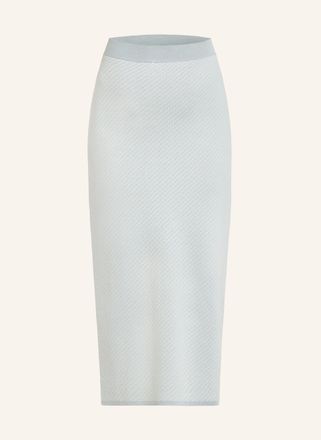 Fendi Strickrock Mit Seide blau