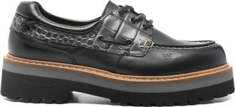 Woolrich Loafer - Flat Shoes Black - Gr. 38,5 (EU) - in Schwarz - f&uuml;r Damen
