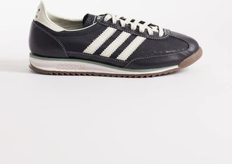 adidas Originals SL 72 OG - Baskets &agrave; coutures contrastantes - Noir et cr&egrave;me