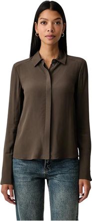 Patrizia Pepe Chemise en viscose - Femme - Blouses et Chemises - Brun - Taille: 42 FR